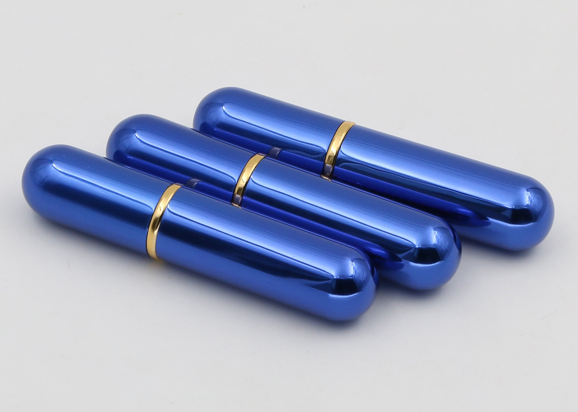 Blue Mini Perfume Atomiser 10ml Gift Pocket Size Food Industry Support